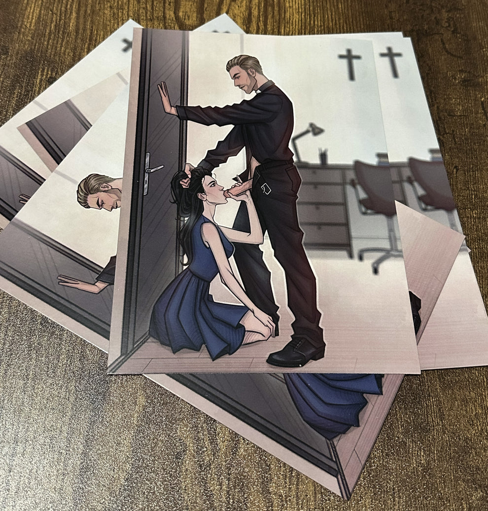 Overstock Beautiful Sinner Inspired Illustrated Art Print – The Pretty ...